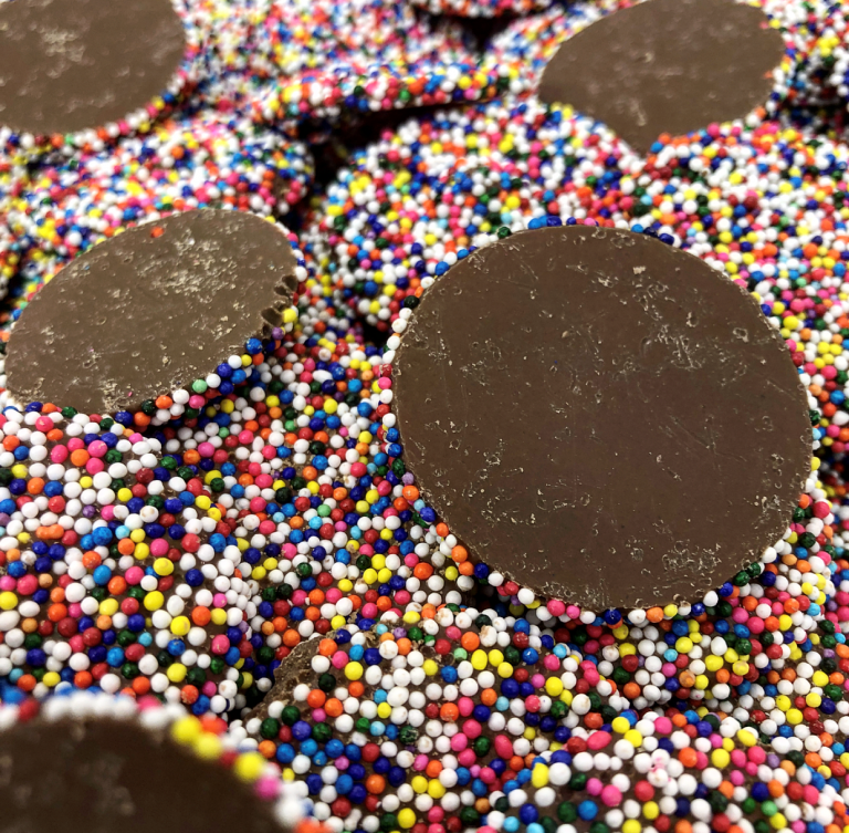 Chocolate Nonpareils (Rainbow) • Dunmore Candy Kitchen